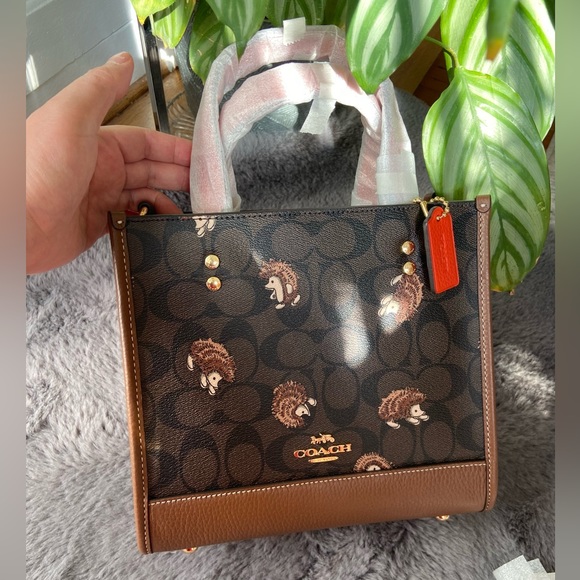 Coach | Bags | Nwt Coach Dempsey Tote 22 With Hedgehogs Super Cute ...